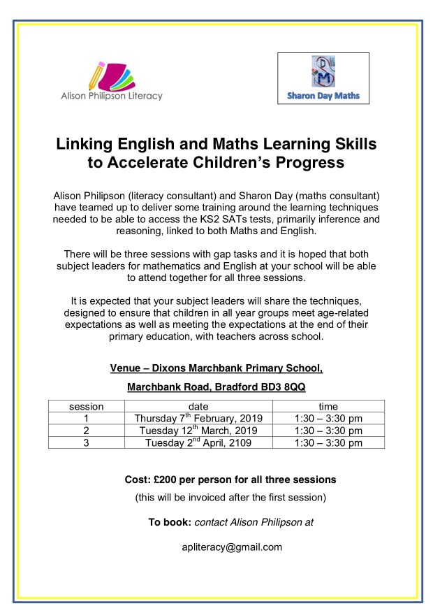 NEW COURSE: Linking English and Maths Learning Skills to Accelerate ...